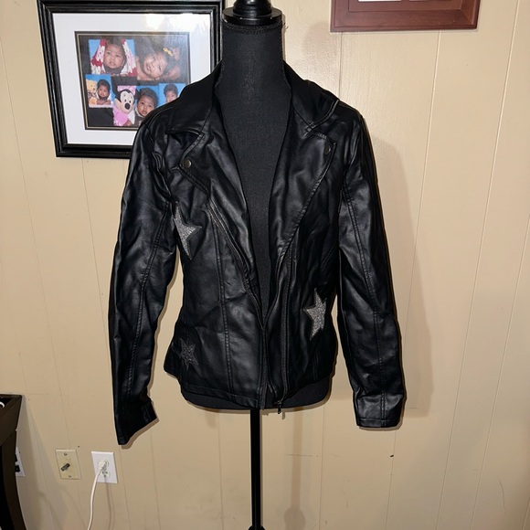 Justice | Jackets & Coats | Justice Black Moto Girls Jacket Size 2 Plus ...
